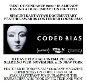 ‘Coded Bias’ AI Documentary Hits Virtual Cinemas Nov. 11 | OnVideo